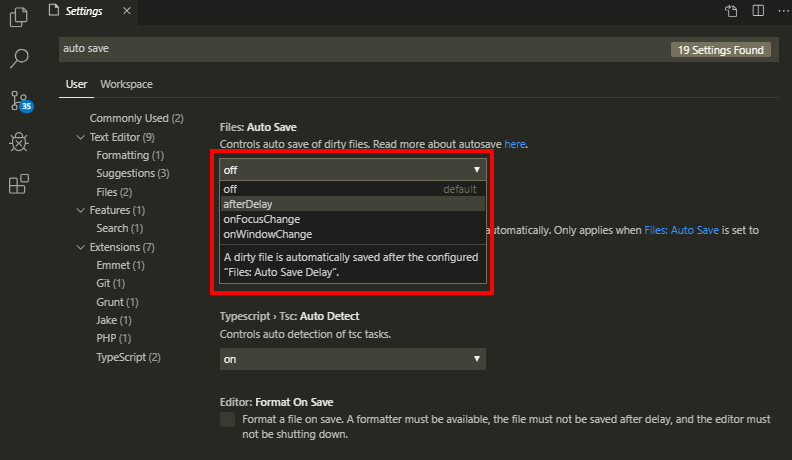 VS Code Auto Save Be An Overachiever
